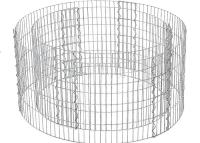 China 90cm Diameter 40cm High Round Welded Gabion Basket with 2.5mm Galfan Wire for Garden Stone Beds for sale