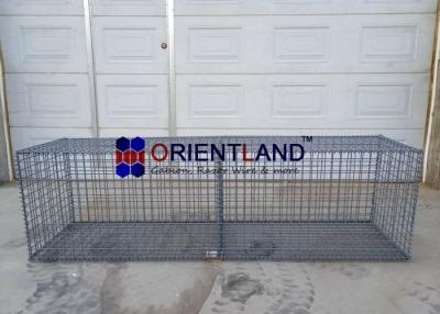 China 5mm Galfan Gabion Baskets with 75×75mm Square Holes - Hot Dipped Galvanized Steel Construction for sale