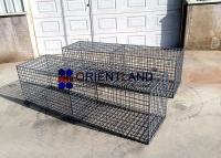 China 76x76mm Welded Gabion Basket Rock Cage Retaining Wall HDG 3mm 4mm 5mm Wire for sale