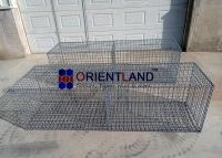 China PVC Coated Welded Gabion Planter Basket 2m x 1m x 1m 5.0mm Mesh for Landscaping for sale