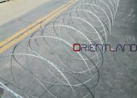 China BTO-22 Military Concertina Razor Barbed Wire 450-980mm Coil Diameter 8-16m Length for sale