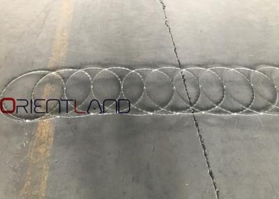 China High Tensile Flat Wrap Razor Wire BTO-11 BTO-22 500mm Coil 15m Length for sale