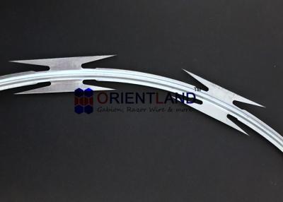 China CBT 65 Concertina L Type Razor Barbed Wire 65mm Blade 100mm Spacing 14-16m Length for sale