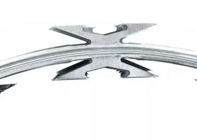 China CBT 60 H Type Concertina Razor Wire 300mm Coil 55 Loops Galvanized Steel for sale