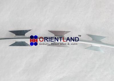 China BTO-22 Galvanized Razor Barbed Wire 960mm Diameter 13-15m Length Military Security Fencing for sale