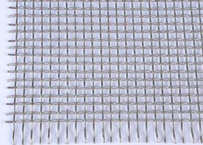 China Stainless Steel Crimped Wire Mesh 1.37-12.7mm Wire Diameter 3-100mm Aperture Size for Mining and Industrial Screening for sale