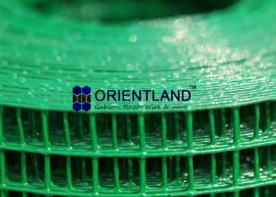 China High Strength PVC Coated Welded Wire Mesh - 1/2 Inch x 1/2 Inch Mesh, 30m Roll Length, Green Vinyl Fencing for sale