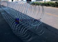 China Triple Strand Concertina Coil Fencing Galvanized 960mm Coil Diameter BTO-22 Razor Wire for sale