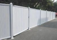 China PVC Privacy Fence 1.8m x 2.4m White Vinyl Fencing Panel Outdoor Garden Plastic Fence for sale