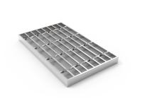 China Galvanized Steel Grating Platform 30-60mm Depth with 2-6mm Thickness for Heavy Load Industrial Applications for sale