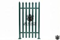 China Hot Dip Galvanized Palisade Fence 1.8m 2.4m Height W D Profile Steel Security Fence for sale