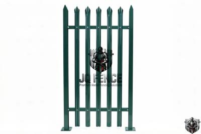China Hot Dip Galvanized Palisade Fence 1.8m 2.4m Height W D Profile Steel Security Fence for sale