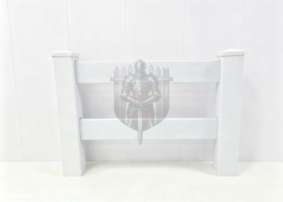 China 2 Rails PVC Horse Fencing Vinyl Horse Fence for sale
