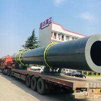 China 37kw Rotating Drum Dryer Fertilizer Drying Equipment 8-15 TPH for sale