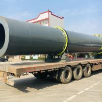 China 37kw Rotating Drum Dryer Fertilizer Drying Equipment 8-15 TPH for sale