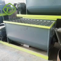 China Horizontal Blender Fertilizer Mixing Equipment 7.5kw 22kw Animal Manure Mixing Machine for sale