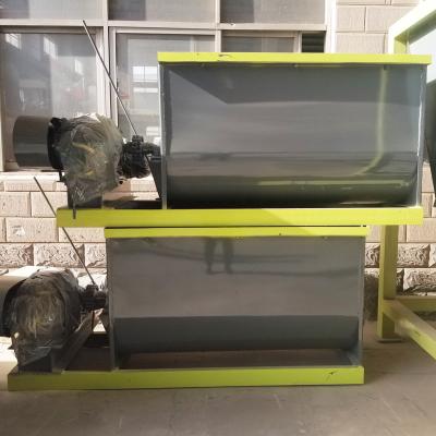 China 15 TPH Fertilizer Mixing Equipment Horizontal Industrial Compost Mixer for sale