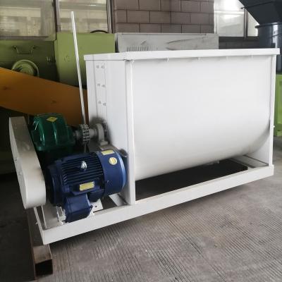 China 1200L Horizontal Dry Powder Fertilizer Mixer Machine 7.5kw 2-3t/h Capacity for sale