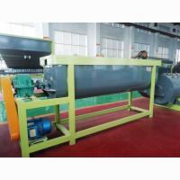 China 3 T/H Single Shaft Fertilizer Mixer 11 kW Horizontal Compost Mixing Equipment for sale