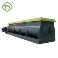 China Organic Manure Dual Shaft Horizontal Mixer Fertilizer Blending Machine 11kw 22kw for sale