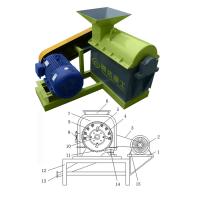 China Semi Wet Material Crusher 3TPH Organic Fertilizer Crushing Machine 30kW High Moisture for sale