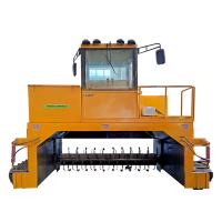 China Hydraulic Crawler Windrow Turner Fermentation Compost Equipment Yellow for sale