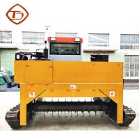 China Hydraulic Crawler Windrow Turner Fermentation Compost Equipment Yellow for sale