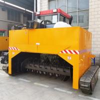 China Cow Dung Fermentation Compost Equipment Crawler Compost Turner Machine for sale