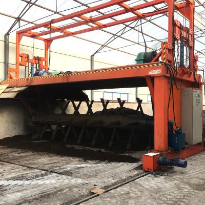 China Groove Compost Turning Machine Fermentation Compost Equipment 45kw for sale