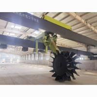 China Wheel Type Compost Turner 20m Span 1.5-2m Depth Chicken Manure Fermentation Equipment for sale