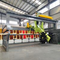 China Wheel Compost Turner Machine 20m Span 1.5-2m Depth Organic Fertilizer Equipment for sale