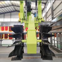 China Wheel Compost Turner Machine 20m Span 1.5-2m Depth Organic Fertilizer Equipment for sale