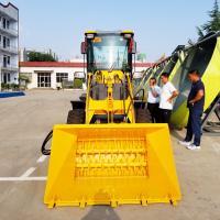 China Forklift Mushroom Compost Turner Machine 1300mm Bucket Width 47kw Diesel Organic Fertilizer Turner for sale