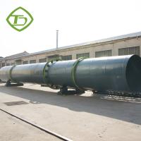 China Compound Fertilizer Drying Equipment 8 TPH Cow Dung Dryer 15KW Rotary Drum Dryer for sale