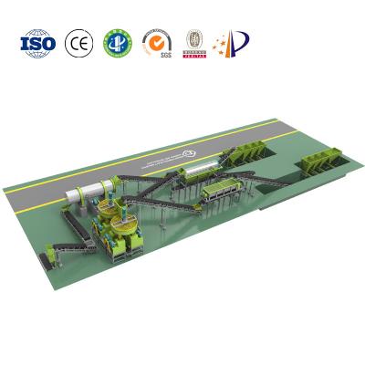 China 150KW Powder Fertilizer Production Line Compost Manufacturing Machine for sale