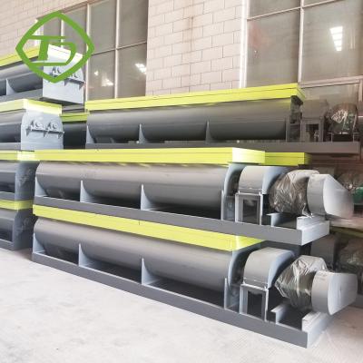 China Horizontal Double Shaft Mixer Machine 18.5 KW Fertilizer Powder Mixer for Poultry Manure for sale