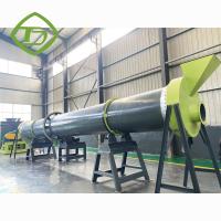 China Rotary Drum Dryer 6-8 t/h Output for Organic Fertilizer Chicken Manure Drying for sale