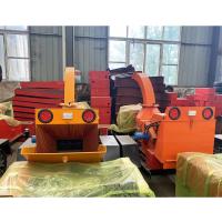 China 380V Wood Log Chipping Crusher Mobile Diesel Engine Tree Branch Leaves Timber for sale