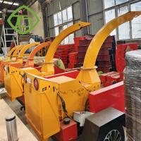 China Tree Branch Wood Chipper Machine Leaf Small Garden Mobile Crusher 55KW for sale