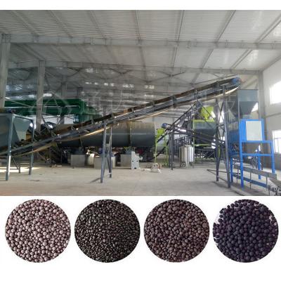 China Organic Fertilizer Production Line Chicken Manure Cow Dung Pellet Machine 0.5-20t/h for sale