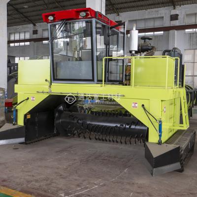 China Organic Fertilizer Crawler Type Compost Turner For Poultry Waste Fermentation Equipment for sale
