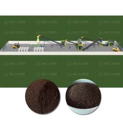 China Organic Fertilizer Powder Production Line 1-20 t/h for Poultry Manure and Municipal Waste for sale