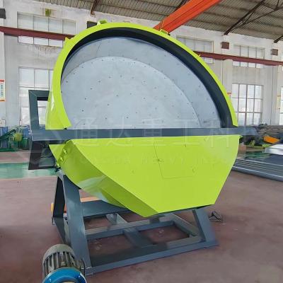 China Fertilizer Disc Granulator 1.2-1.5t/h Pan Granulator for Organic Compound Fertilizer Pellets for sale