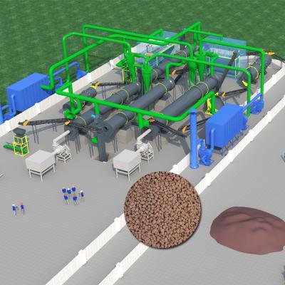 China NPK Compound Fertilizer Production Line 1-20 t/h for Granulation of Organic and Inorganic Fertilizers for sale