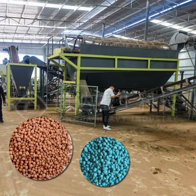 China 1-10t/h Organic Fertilizer Rotary Drum Granulator Cow Manure Production Line Equipment for sale