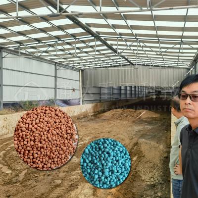 China 5-10t/h Chicken Manure Organic Fertilizer Granules Production Line with Drum Granulator for sale