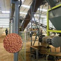 China 5-10t/h Chicken Manure Organic Fertilizer Granules Production Line with Drum Granulator for sale
