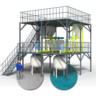 China Water Soluble Fertilizer Production Line 3-10 Ingredients Batching Accuracy ±0.1% for sale
