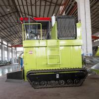 China Crawler Compost Turner 2400mm Width 600-1000mm Depth Organic Fertilizer Mixer for sale