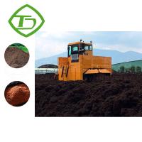 China Chicken Manure Mobile Compost Turner Machine Compost Mixer Crawler Diesel Compost Windrow Turner for sale